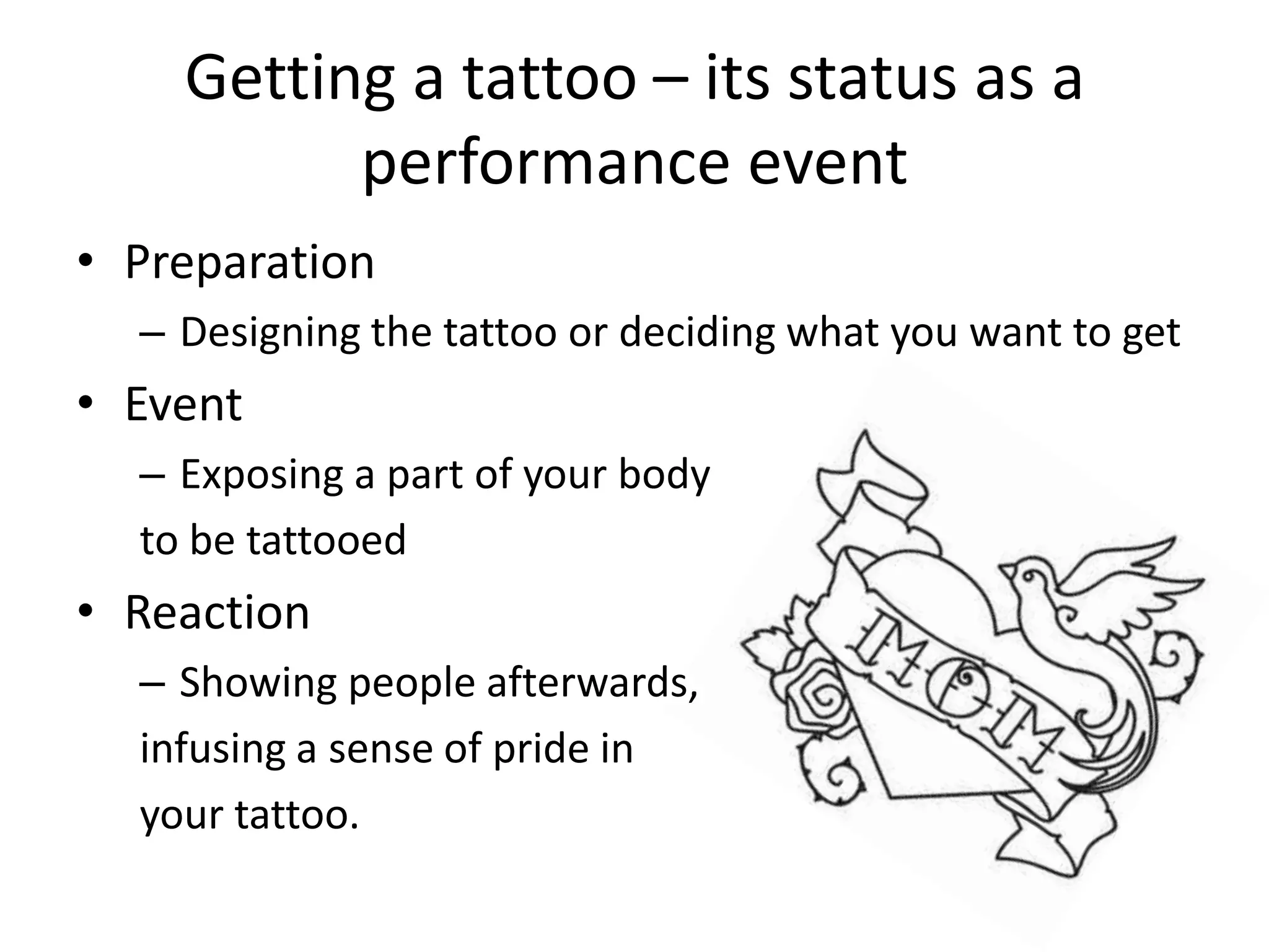Boundaries of performance tattoo presentation final | PPTX