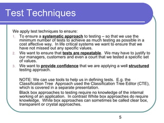 Boundary and equivalnce systematic test design | PPS