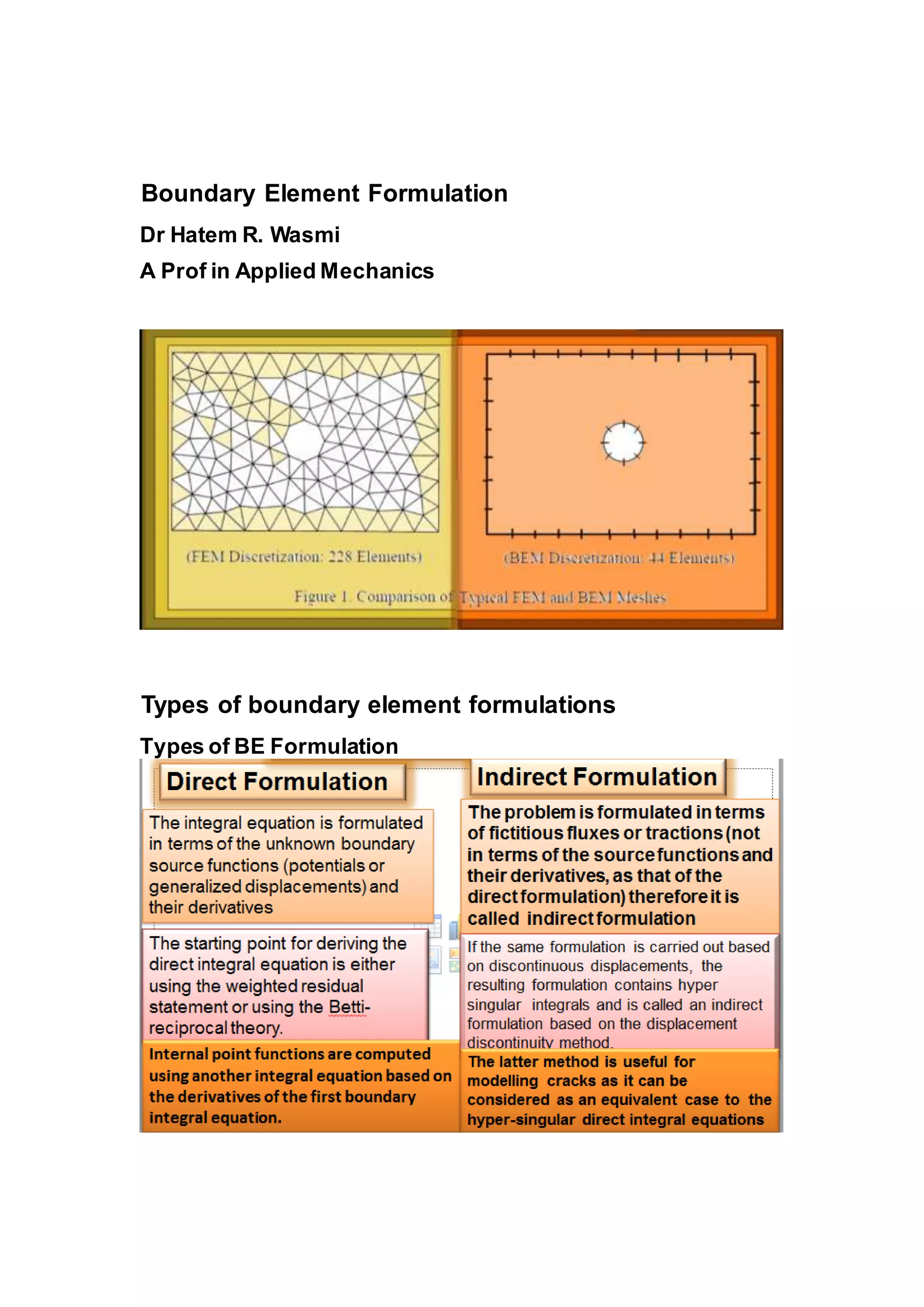 Boundary element formulation | DOCX
