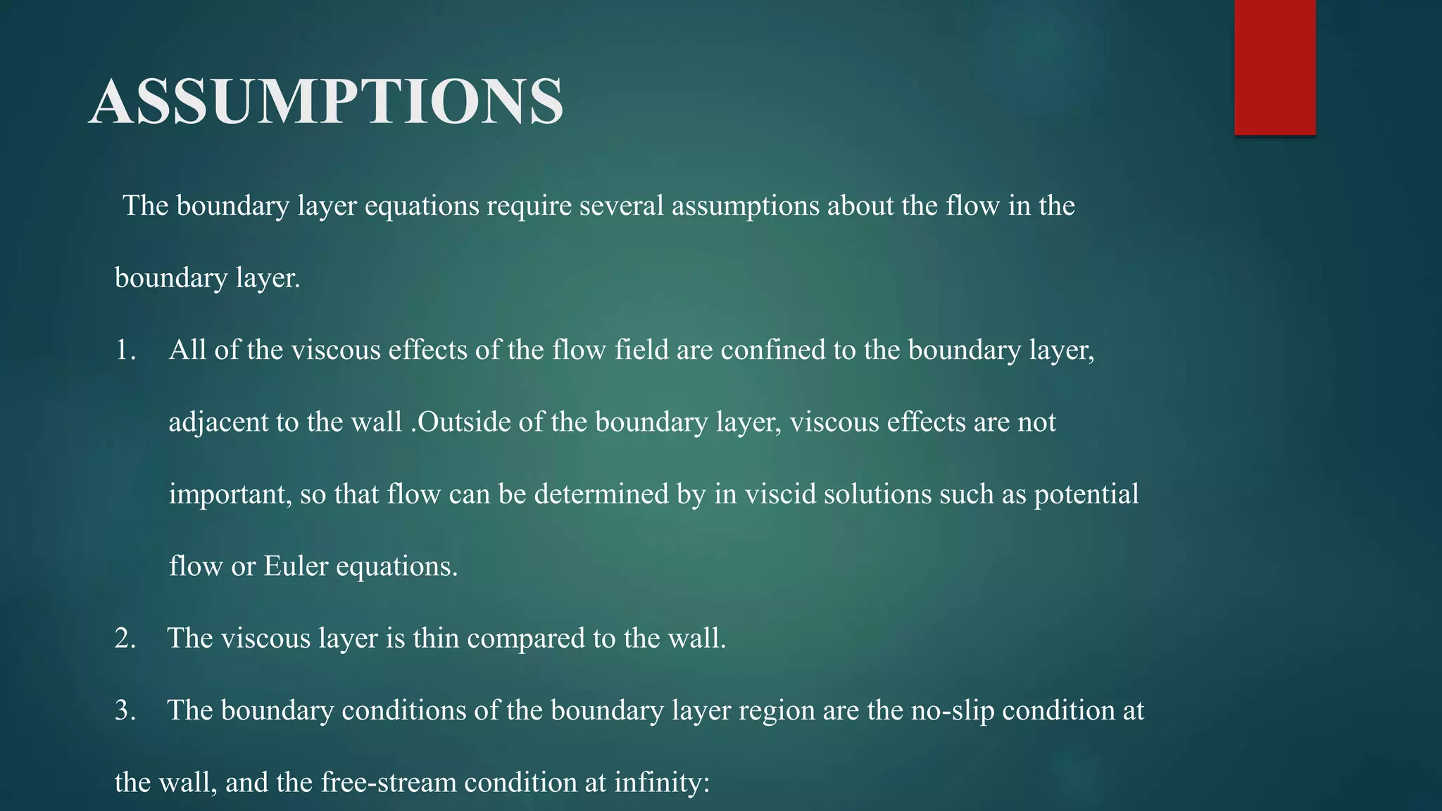 Boundary layer concept for external flow | PPTX