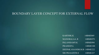 Boundary layer concept for external flow | PPTX