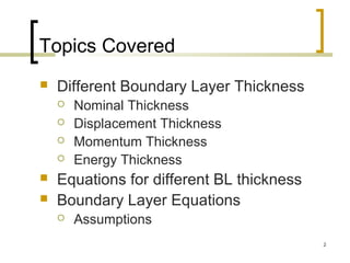 Boundary layer equation | PPT