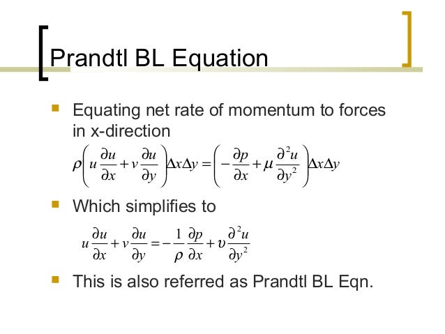 Boundary layer equation