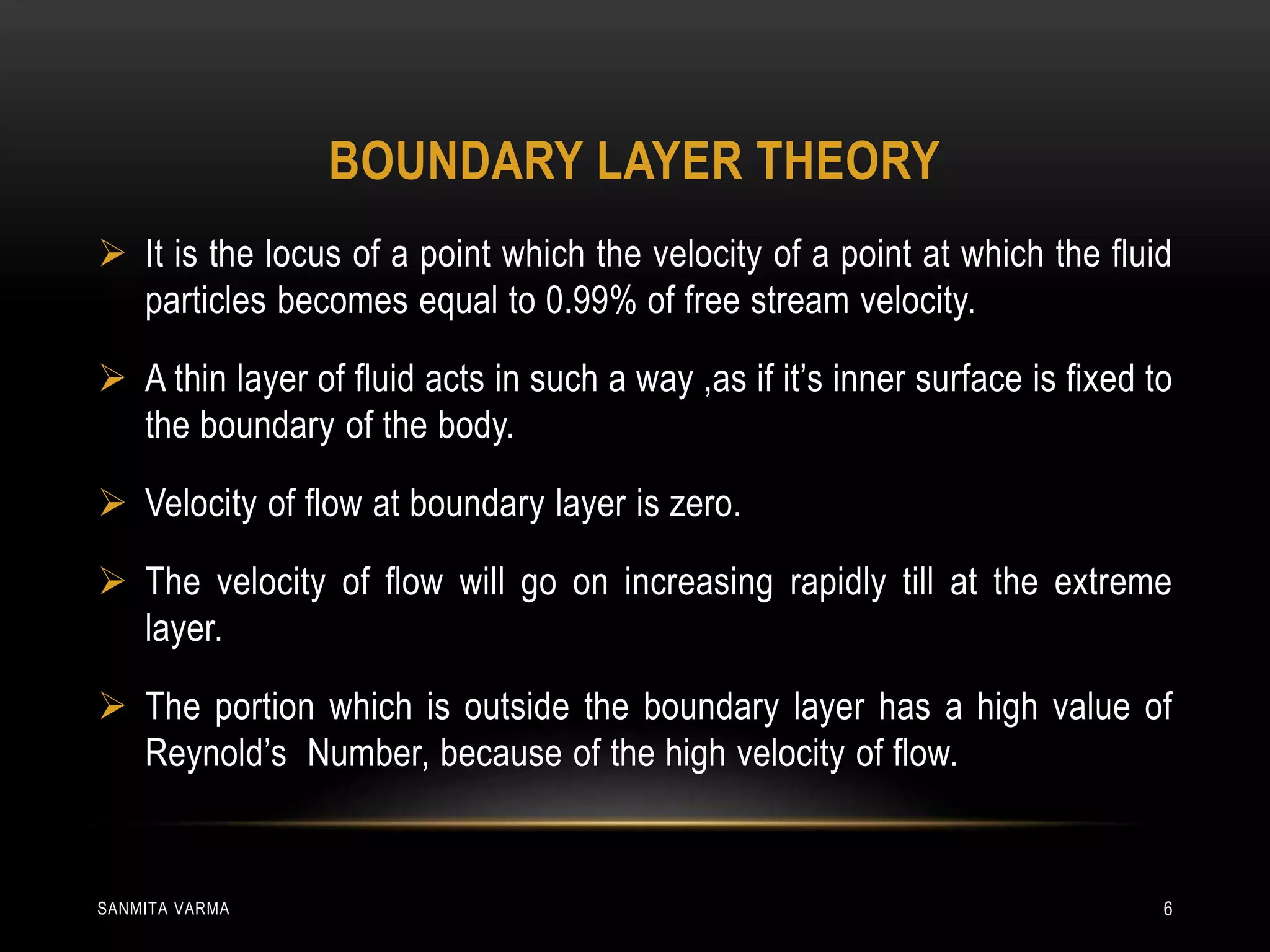 Boundary layer theory | PPTX