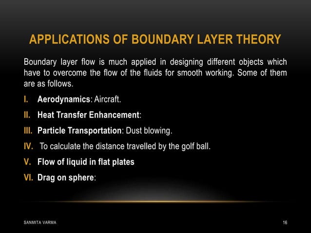 Boundary layer theory | PPTX | Physics | Science