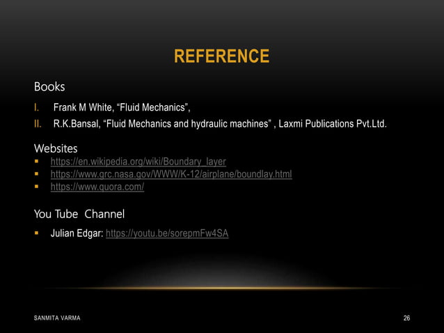 Boundary layer theory | PPTX | Physics | Science