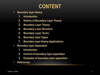 Boundary layer theory | PPTX