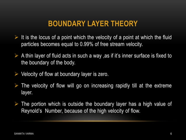 Boundary layer theory | PPTX | Physics | Science