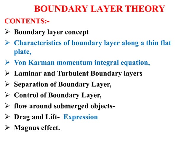 boundarylayertheory.pptx | Physics | Science