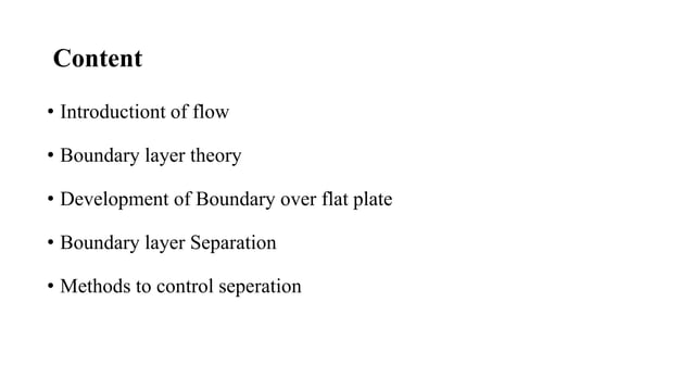 Boundary Layer theory.pptx | Physics | Science