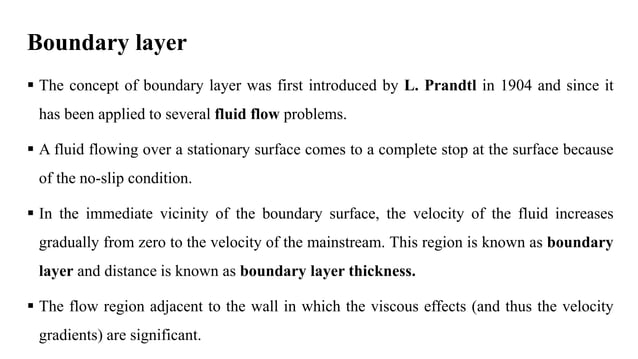 Boundary Layer theory.pptx | Physics | Science