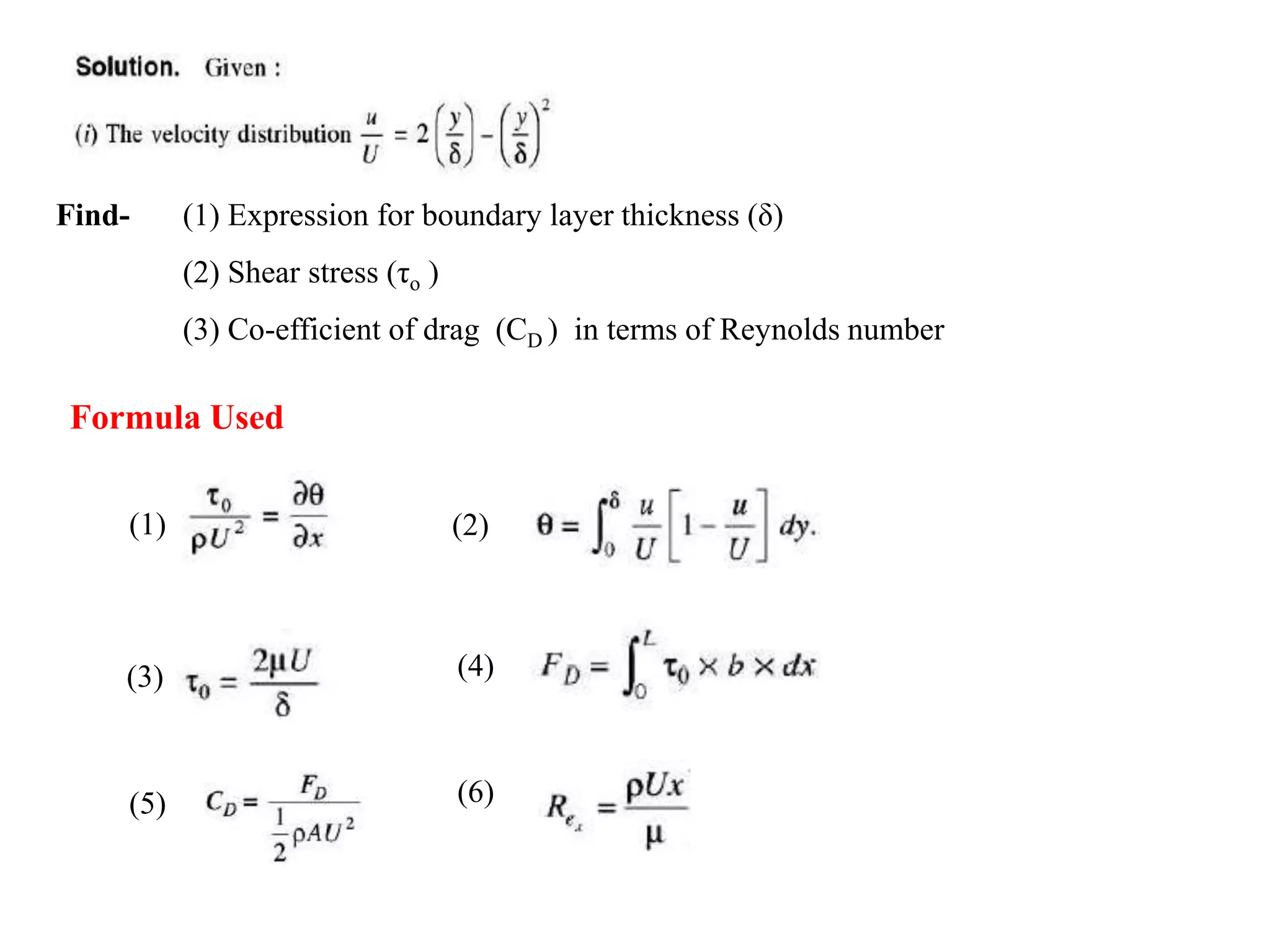 Boundary layer theory 4 | PPT