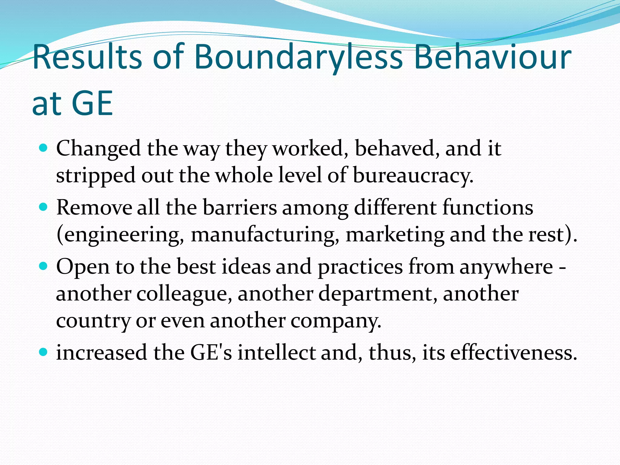 Boundaryless Behaviour | PPTX