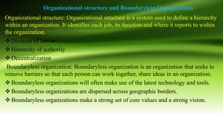 Boundaryless organization. ( newskool grooves company) | PPTX