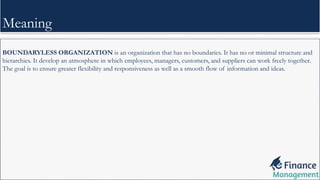 Boundaryless Organization | PPTX