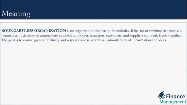 Boundaryless Organization | PPTX | Business | Business and Finance