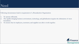 Boundaryless Organization | PPTX