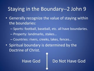 Boundary of God | PPTX