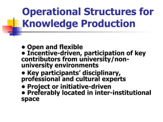 Boundary spanning – knowledge across | PPT | Science