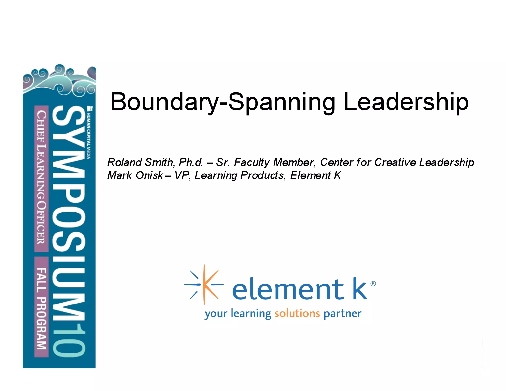 Boundary-Spanning Leadership | PDF