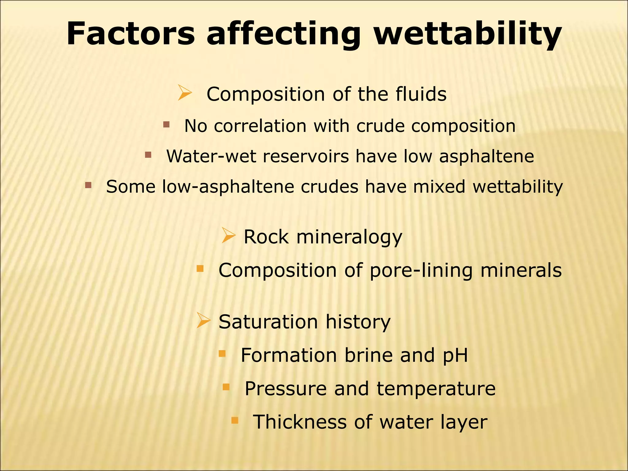 Boundary Tension & Wettability | PPT