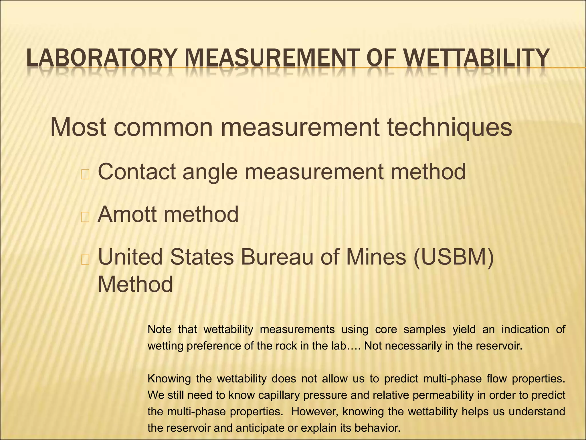 Boundary Tension & Wettability | PPT