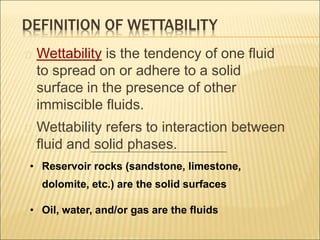 Boundary Tension & Wettability | PPT