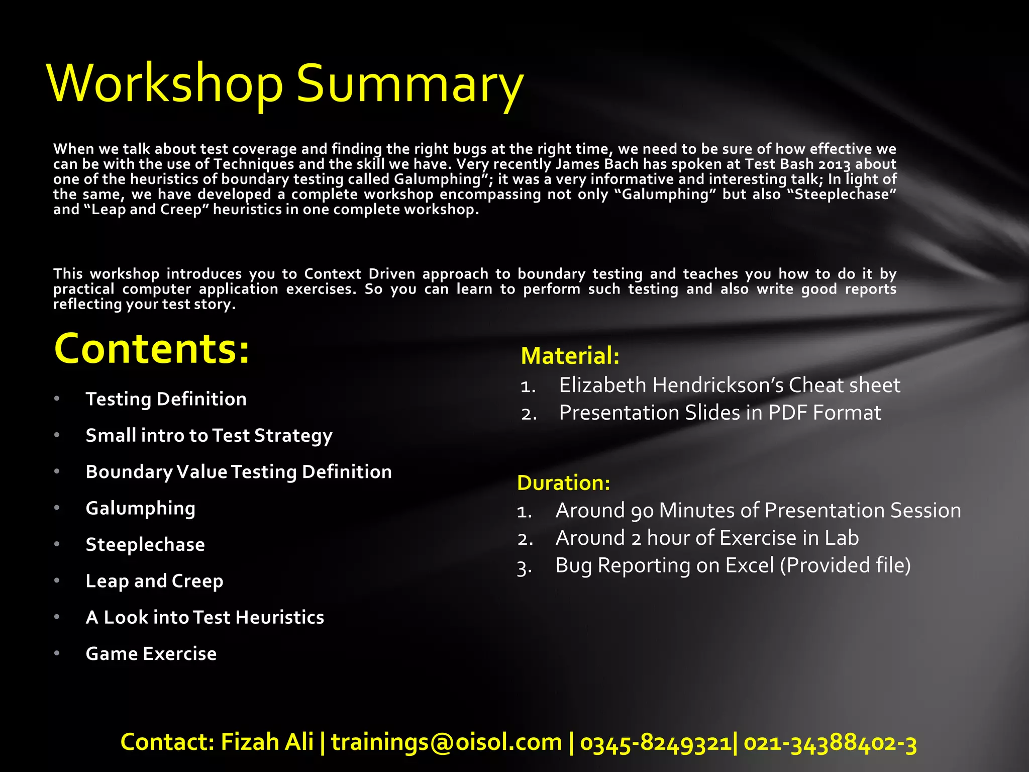 Boundary testing | PDF