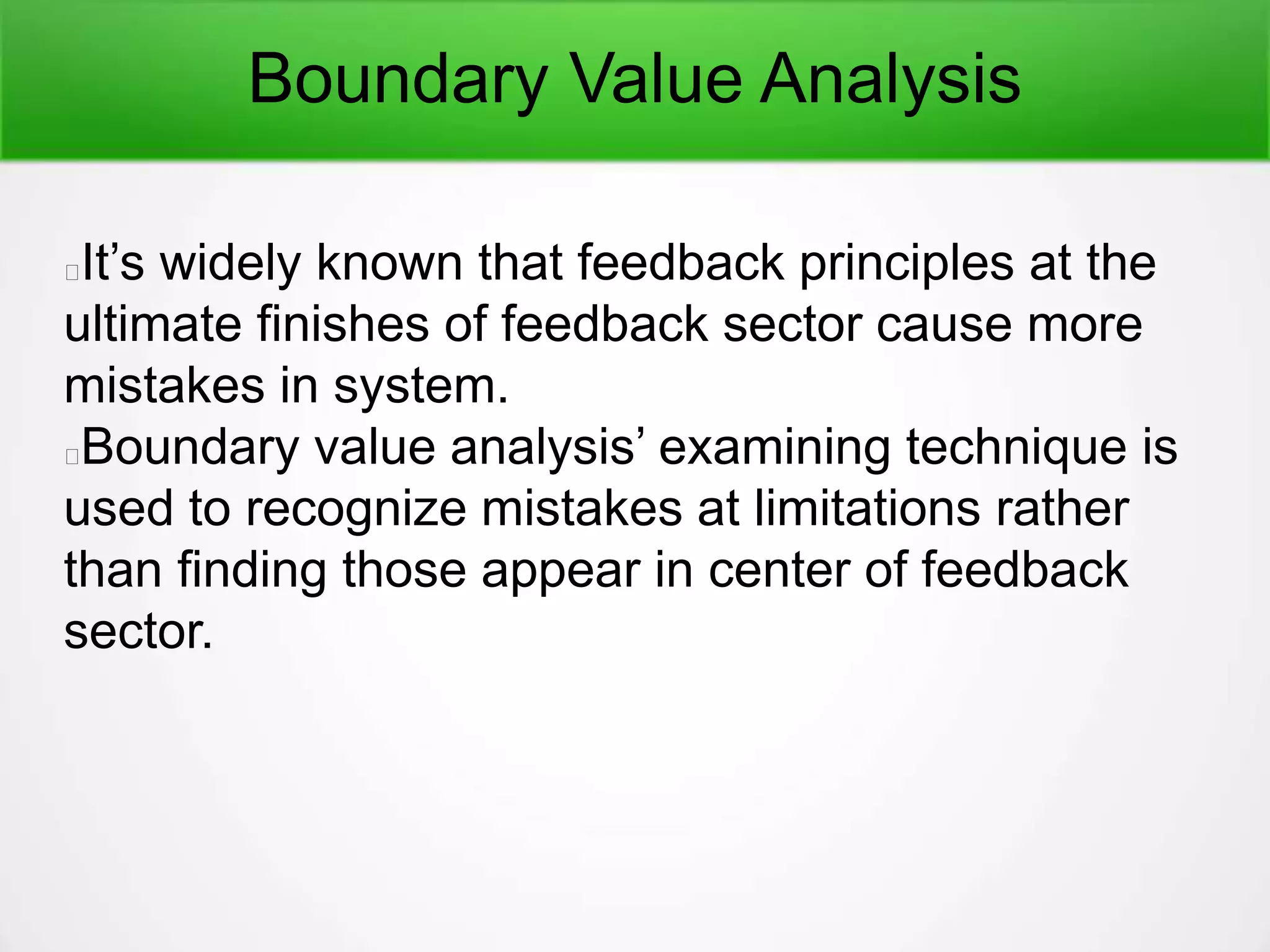 Boundary value analysis and equivalence partitioning | PPT