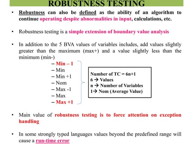 Software Testing Boundary Value Analysis Equivalent Class Partition Decision Table Ppt