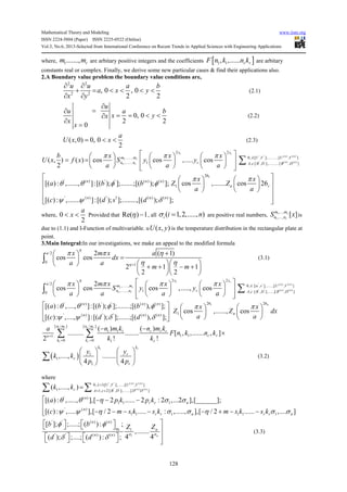 Boundary value problem and its application in i function of multivariable | PDF