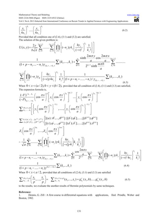 Boundary value problem and its application in i function of multivariable | PDF