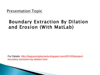 Boundary Extraction | PPT