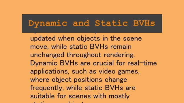 Bounding Volume Hierarchy Pptx