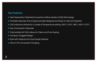 VAPORIZZATORE BOUNDLESS - CF - MANUALE D'USO | PPT