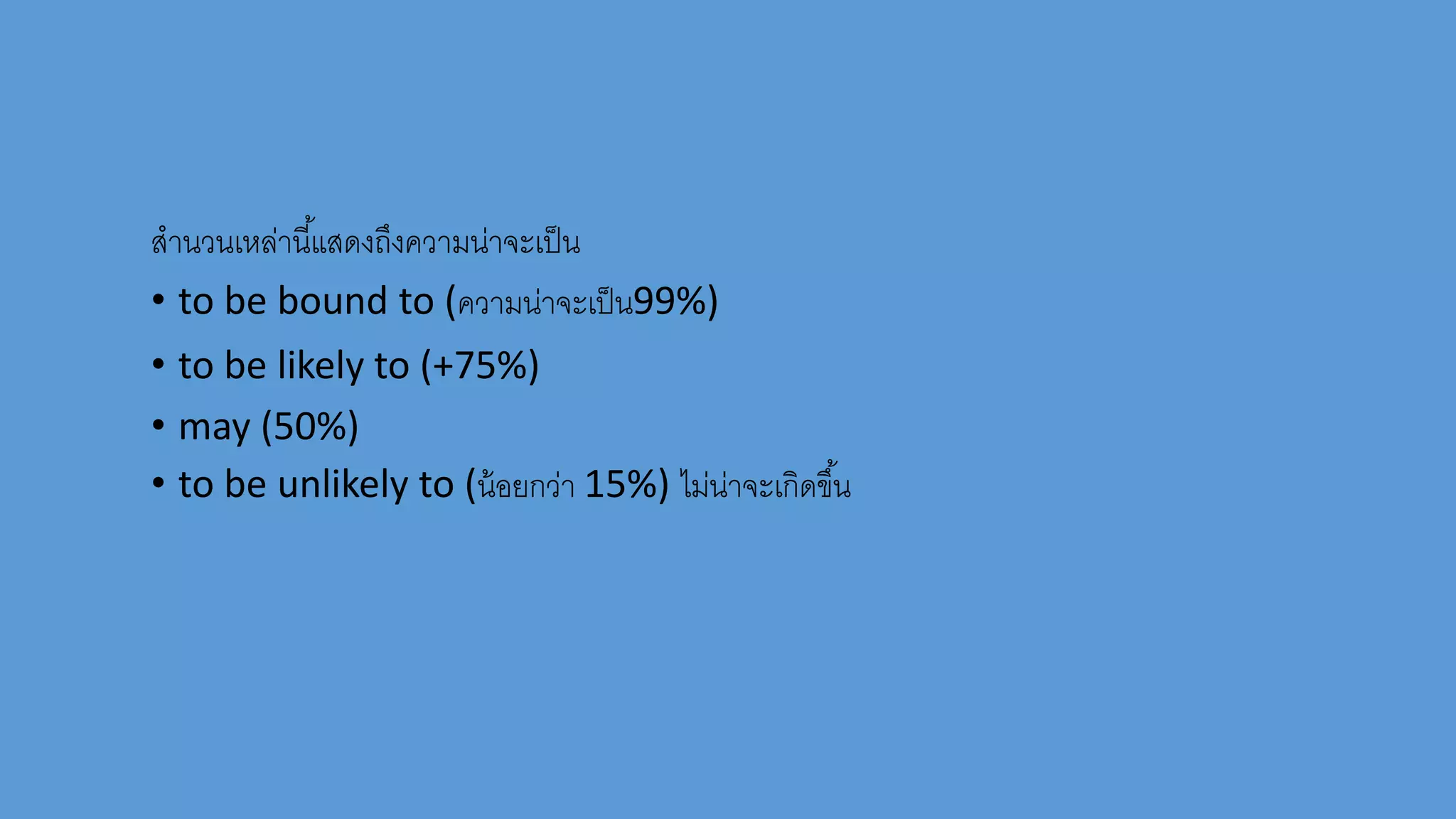 Bound to likely to | PPT