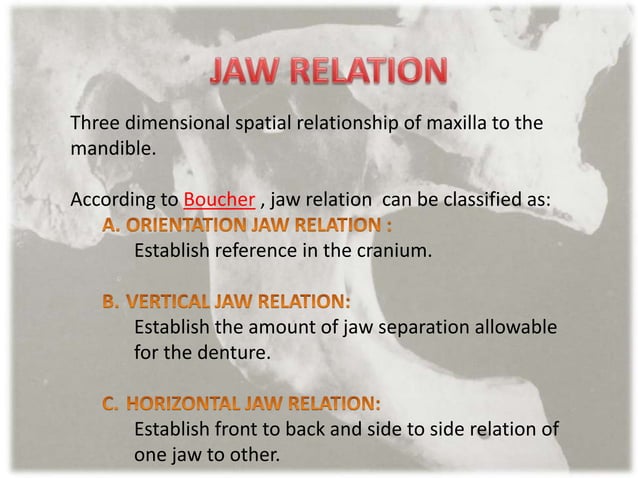 orientation jaw relation | PPTX