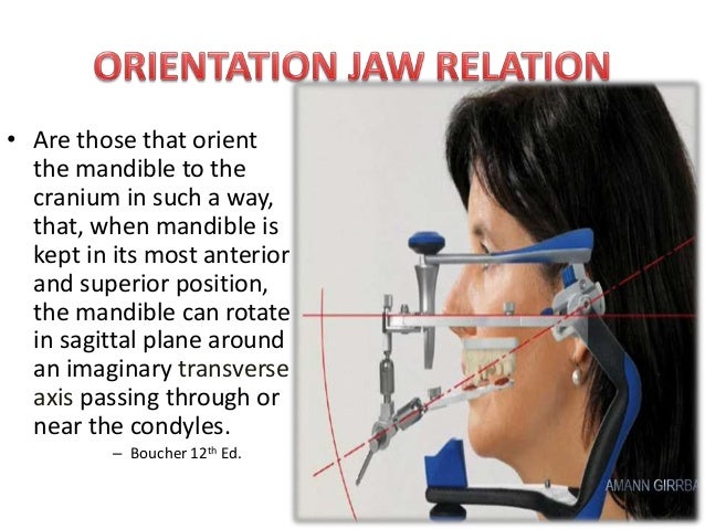 orientation jaw relation
