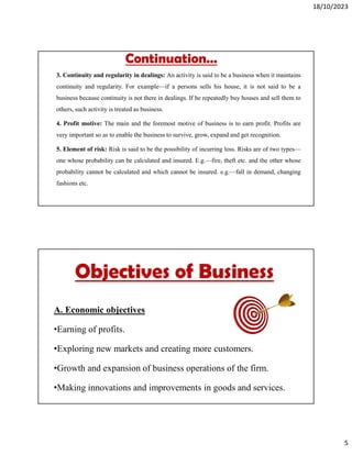 Introduction to Business PPT Notes | PDF