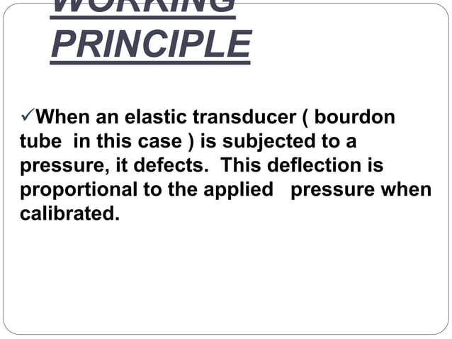 Bourden pressure gauge | PPTX