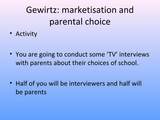 Bourdieu and Gerwitz- cultural capital | PPT