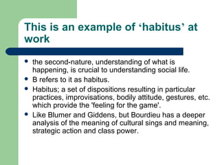 Bourdieu, Pierre: Structure and Agency | PPT