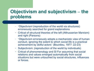 Bourdieu, Pierre: Structure and Agency | PPT