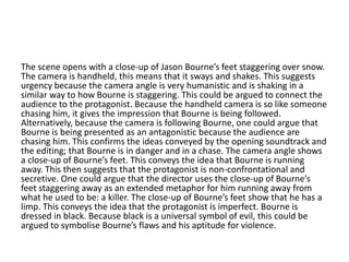 Bourne Ultimatum Analysis | PPTX