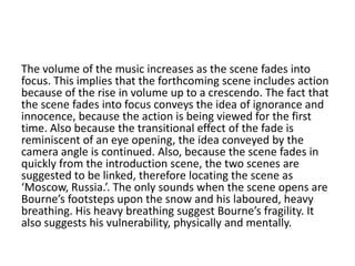 Bourne Ultimatum Analysis | PPTX