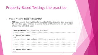 Targeting Property-Based Testing inside out | PPT
