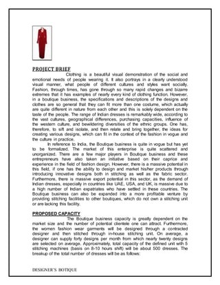 Boutique & factory proposal | DOCX