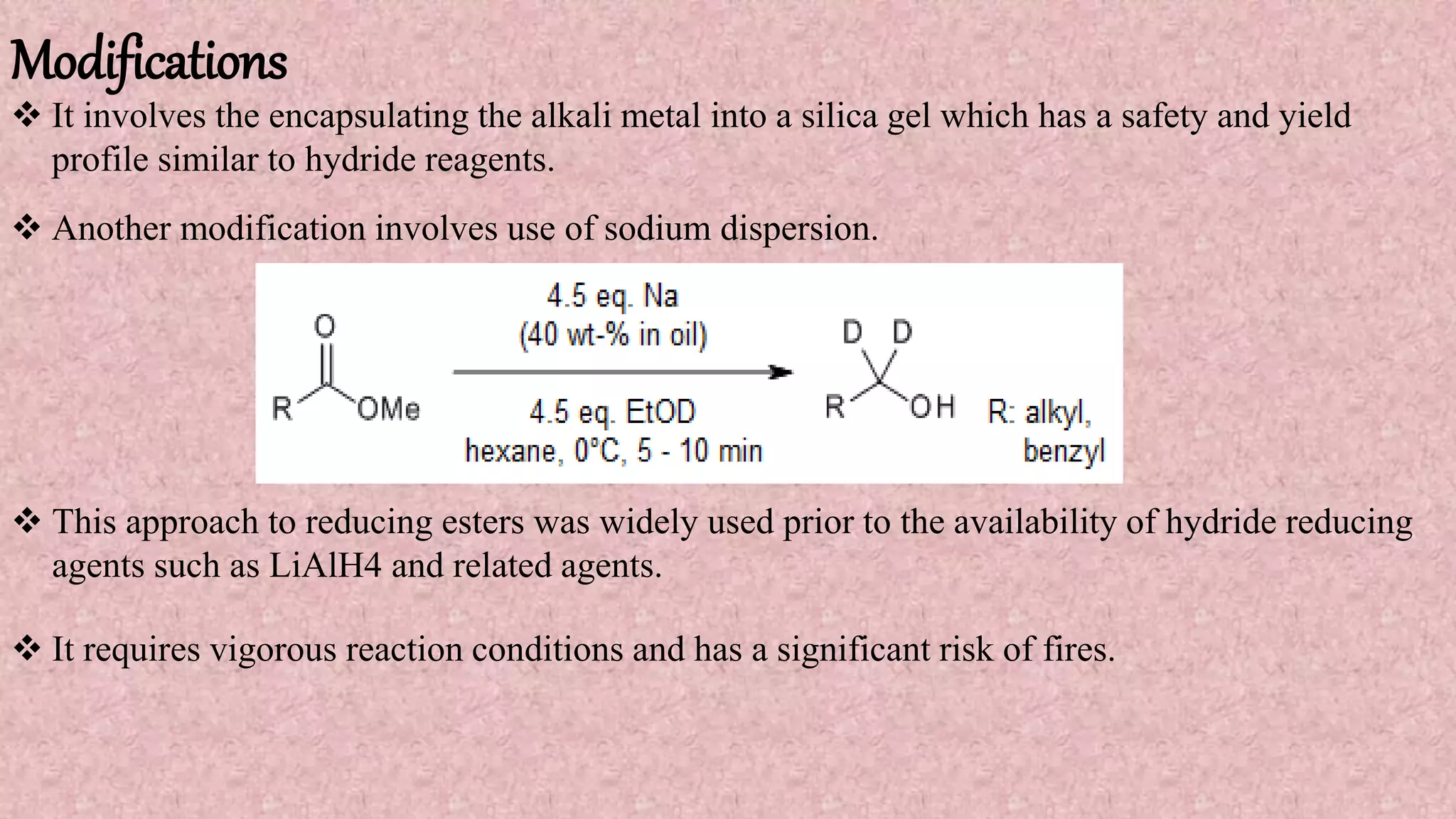 Bouveault blanc reduction | PPTX