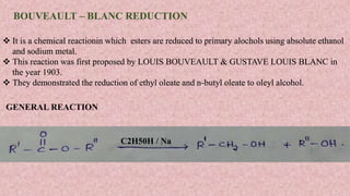 Bouveault blanc reduction | PPTX