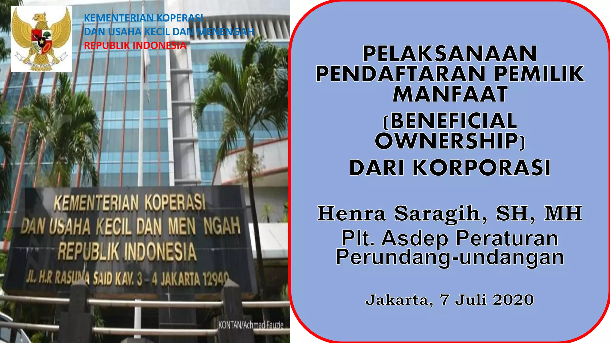 Pelaksanaan Beneficiary Ownership pada Koperasi | PPTX